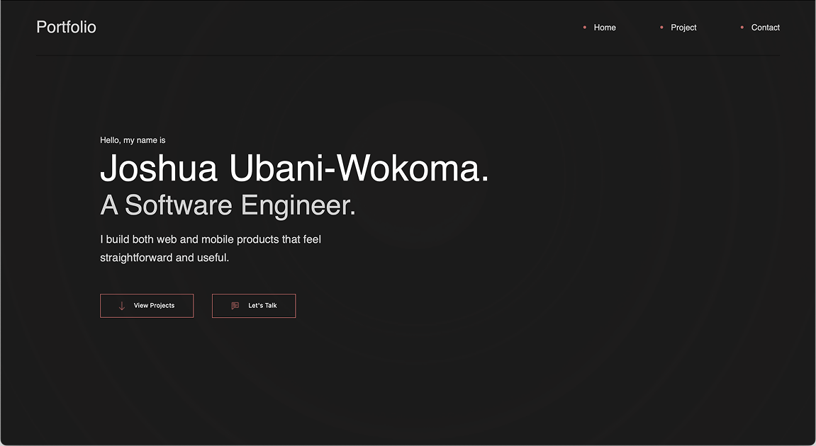 Joshua Ubani-Wokoma | Software Engineer & Technologist